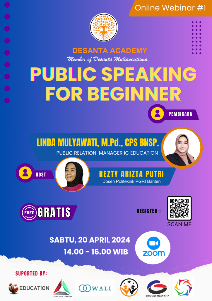 Webinar Series #1 : Public Speaking for Beginner - Literasi Insancita